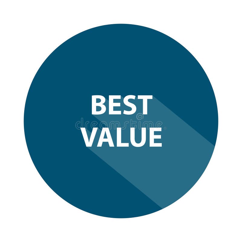 Best value badge on white stock illustration. Illustration of bang ...