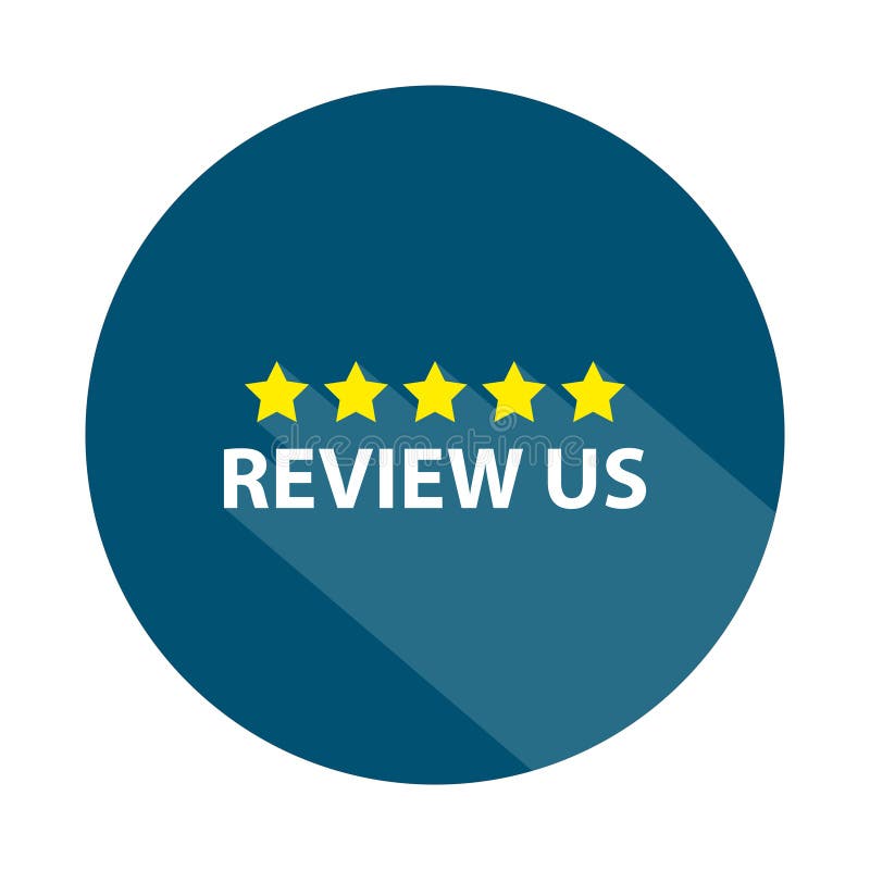 Revies us badge on white stock illustration. Illustration of share ...