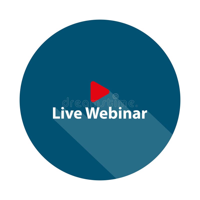 Live Webinar Badge on White Stock Illustration - Illustration of ...