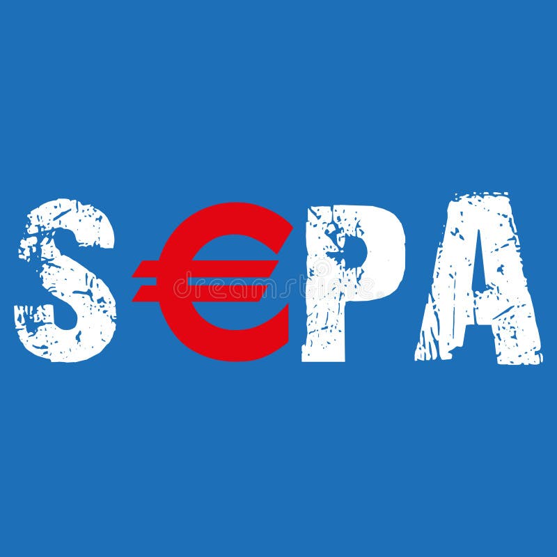 Sepa on blue stock illustration. Illustration of regulation - 306296539