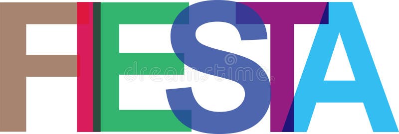 Fiesta Word and Mexican Embroidery Motif for Festive Card. Stock Vector ...