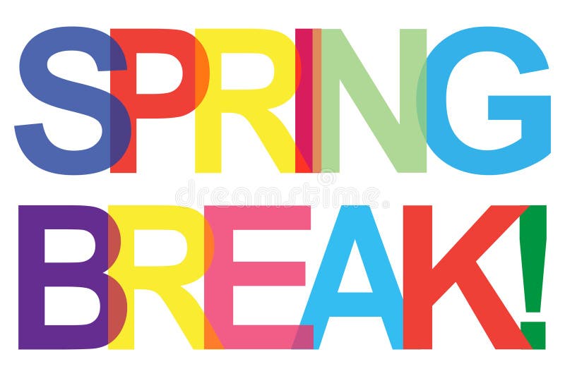 Spring break sign stock image. Image of corner, angle - 36847373