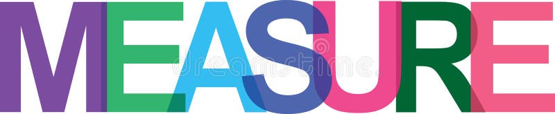 Measure word on white stock illustration. Illustration of indicator ...