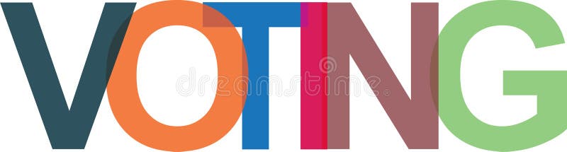 Voting word on white stock illustration. Illustration of candidate ...