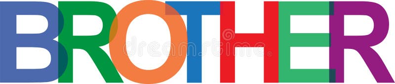 Brother word on white stock illustration. Illustration of sibling ...