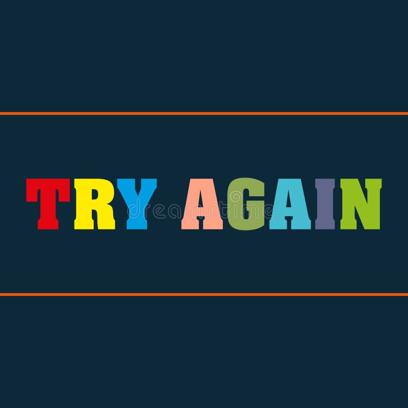 Try Again Stock Illustrations – 928 Try Again Stock Illustrations ...