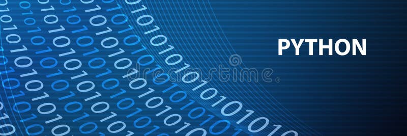 Python language on blue stock illustration. Illustration of language - 401682747