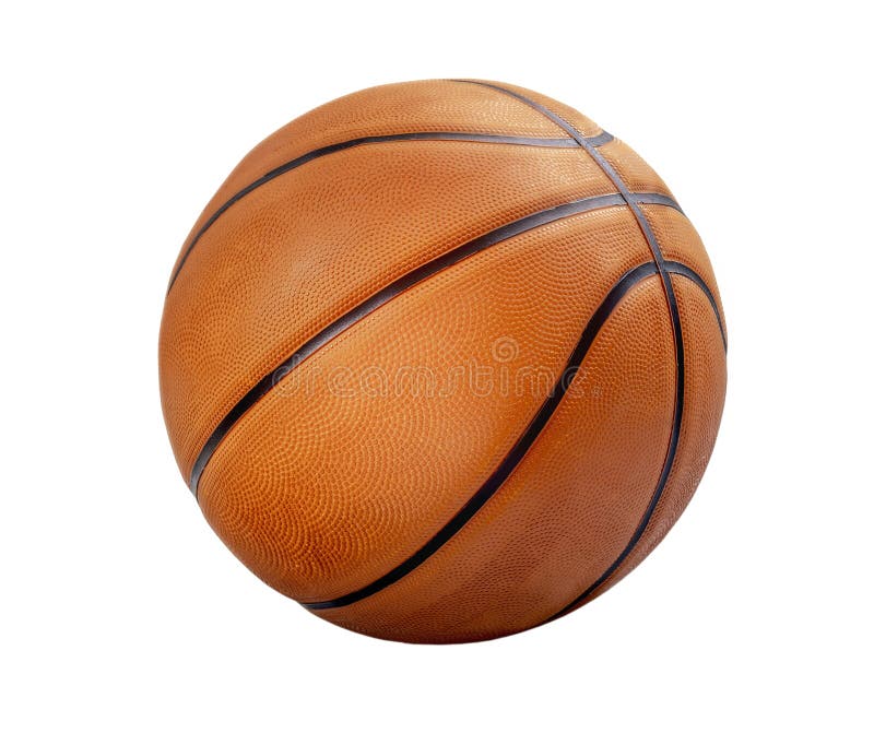 Basket Ball Isolated on White Stock Image - Image of action ...