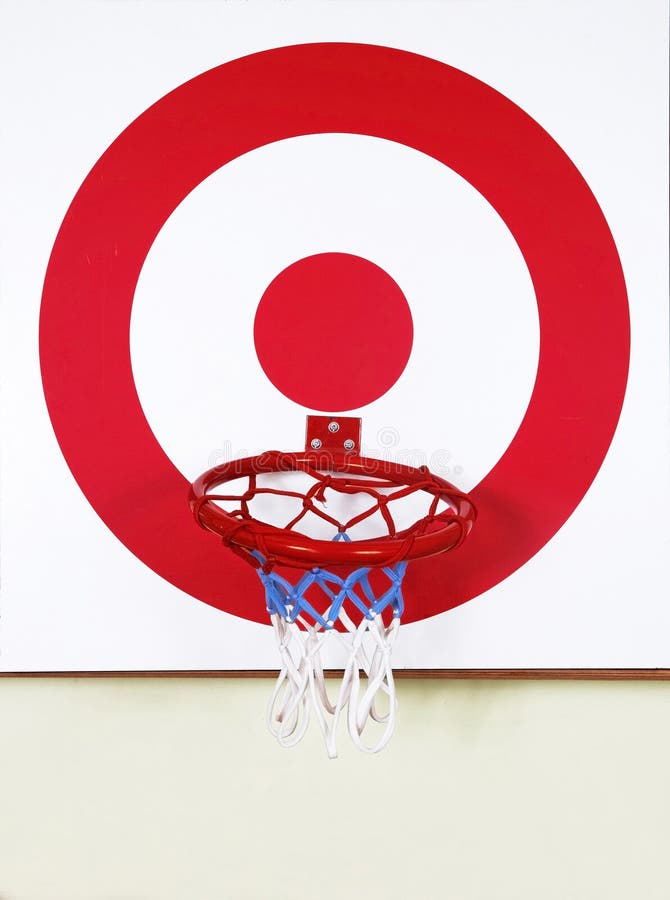 Basket Ball and Shooting Target Board Stock Photo - Image of hoop ...