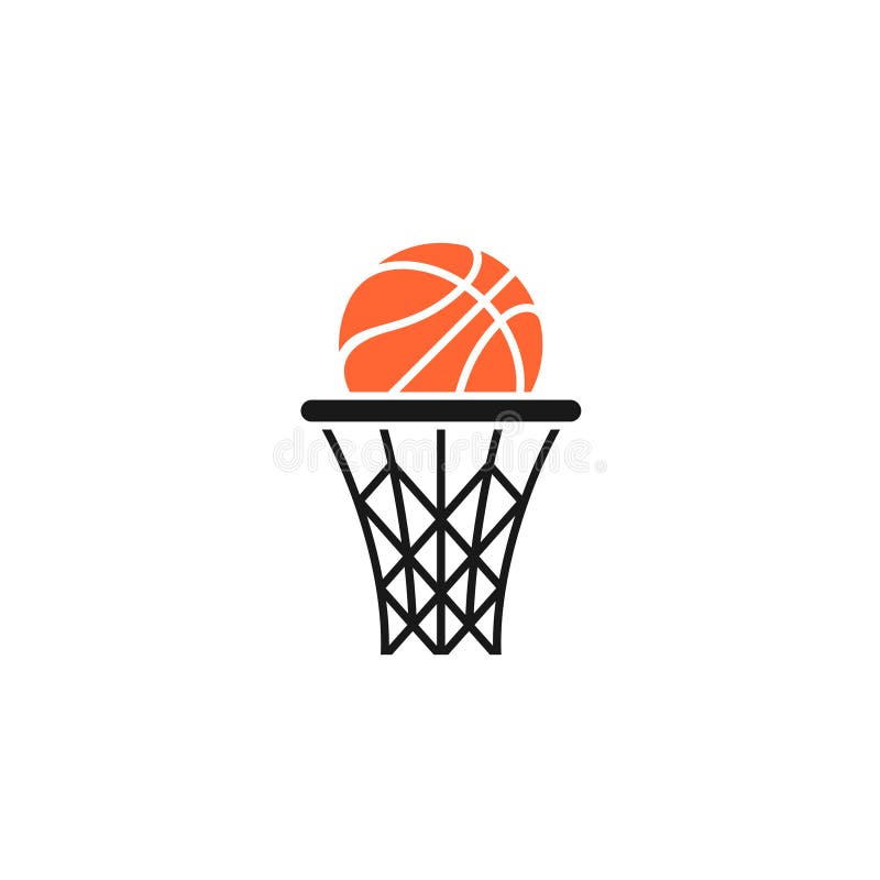 Basket and ball logo stock vector. Illustration of basket - 103291444