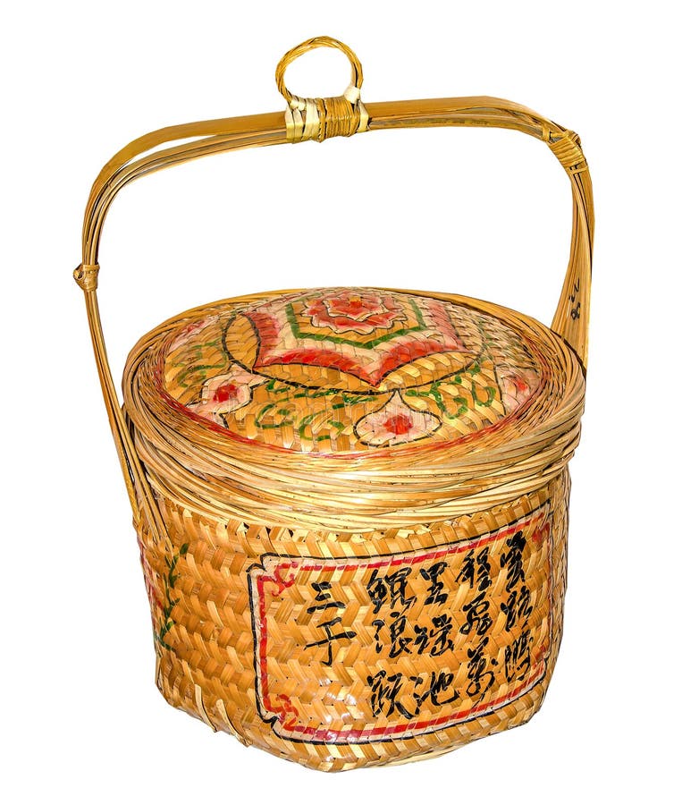 Basket Bamboo Traditional Chinese Designed Stock Photos - Free ...