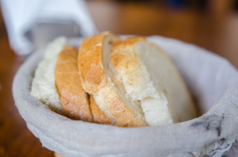 Basket with bread stock image. Image of bread, baked - 51549113