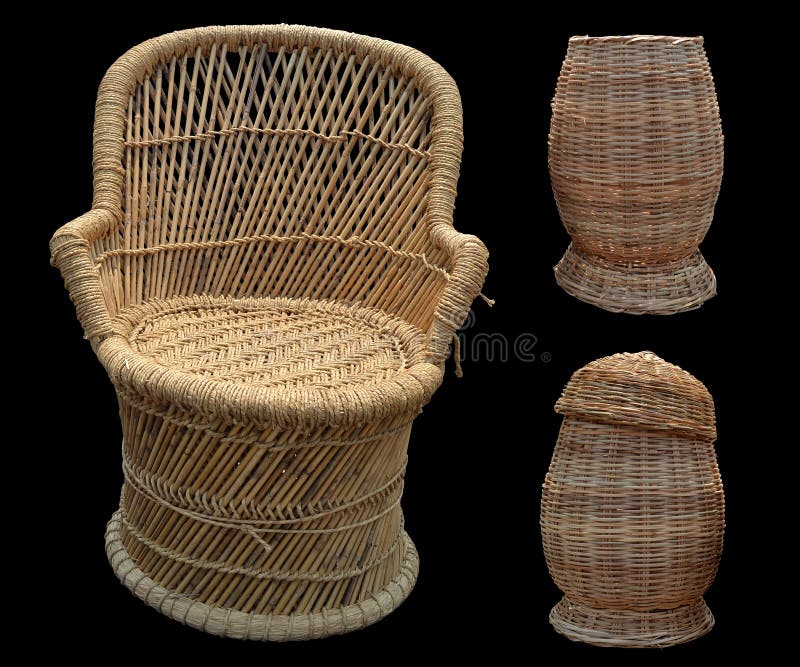 Basket chair stock image. Image of manually, dark, backdrop - 52004843