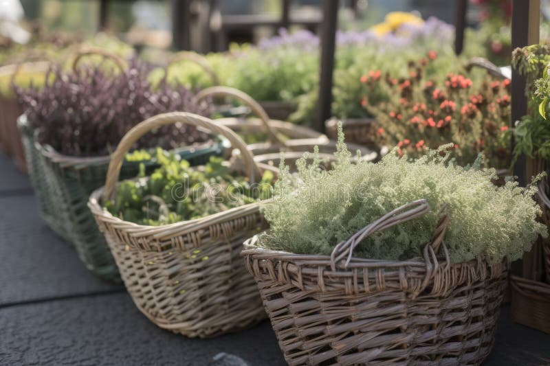Basket of Drought-tolerant and Native Plants, Ready for Sale Stock ...