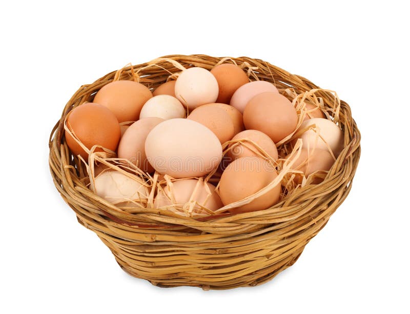 Eggs in a basket stock photo. Image of freshness, eating - 21203606