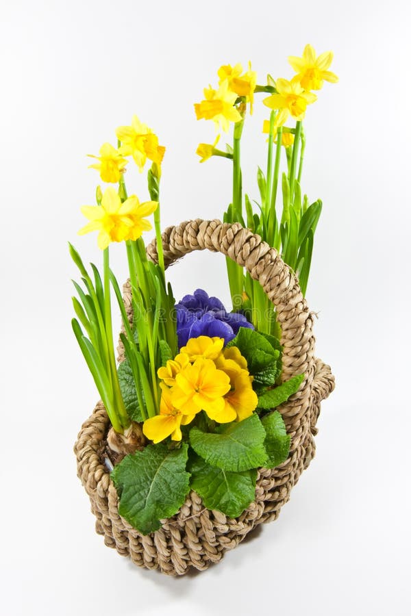 Colorful Roses Bouquet in Vase Stock Photo - Image of artificial ...