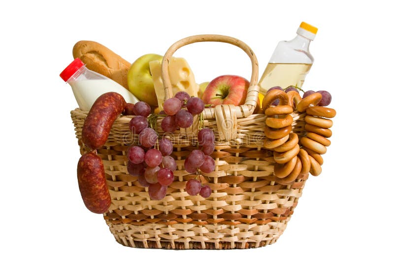 Basket with food stock image. Image of salad, vegetable - 11150371