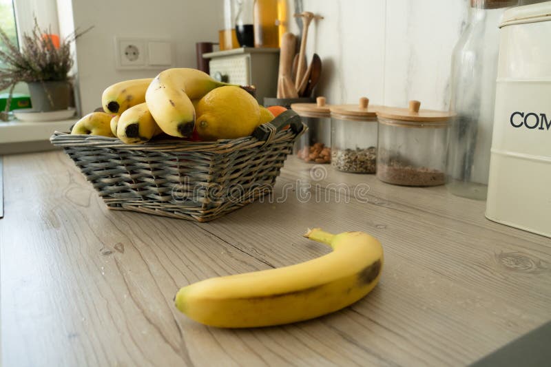 Fresh Fruits at the Kitchen for Healthy Lifestyle Stock Image - Image ...