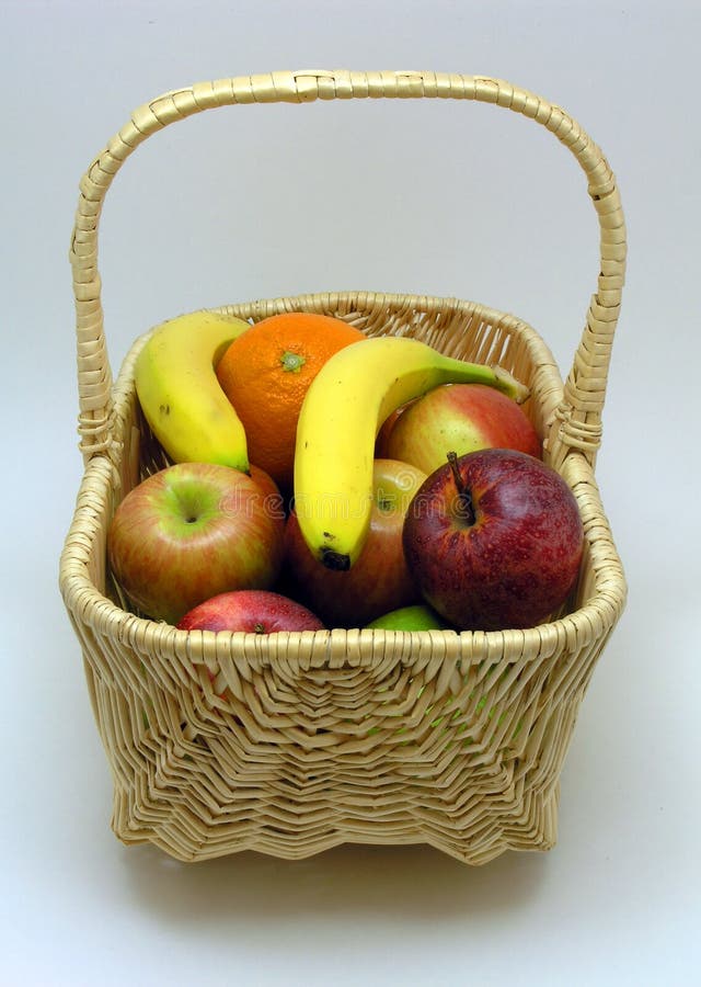 Basket of Fruit stock image. Image of healthy, banana, luscious - 67677