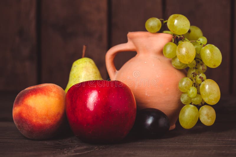 Basket of fruits stock photo. Image of freshness, grape - 37975086