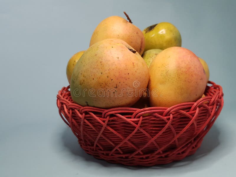 A Basket Full of Sweet Mangoes, Stock Image - Image of yellow, food ...