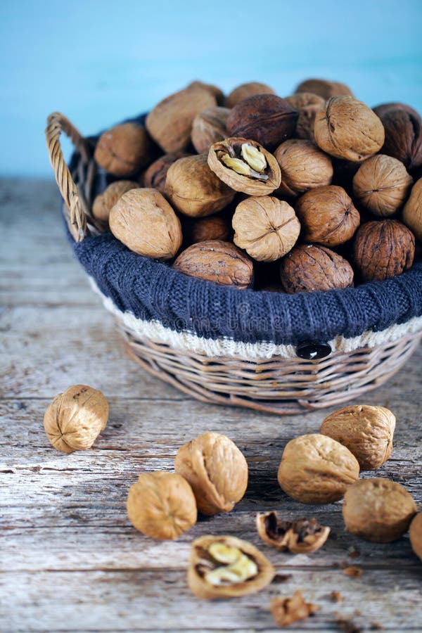 Walnuts with and without Shells. Stock Photo - Image of exporter ...