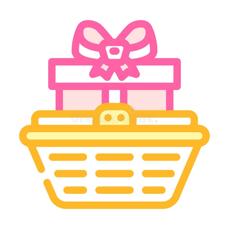 Qr Code Gift Line Icon Vector Illustration Stock Vector - Illustration ...