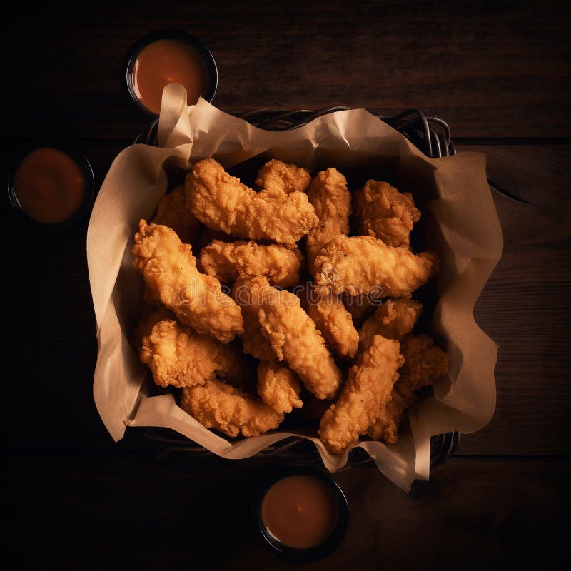A Basket of Hot and Crispy Chicken Stock Illustration - Illustration of ... A Basket of Hot and Crispy Chicken Stock Illustration - Illustration of ...