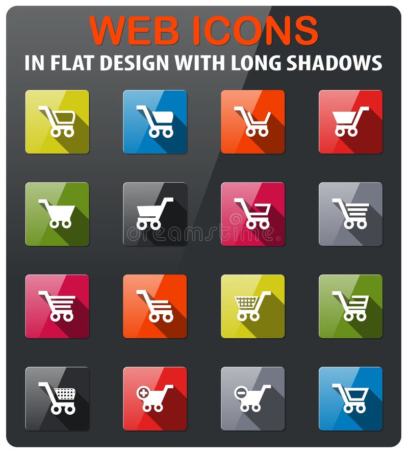 Basket icon set stock illustration. Illustration of icon - 88430816