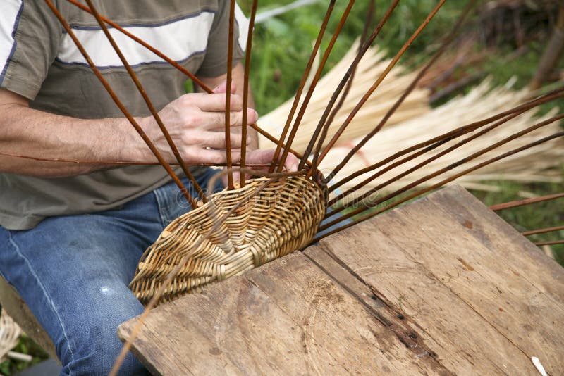 Basket-maker stock photo. Image of tradition, osier, needle - 4490638
