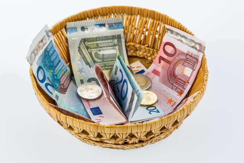 Money in Basket stock photo. Image of wealth, closeup - 11861056