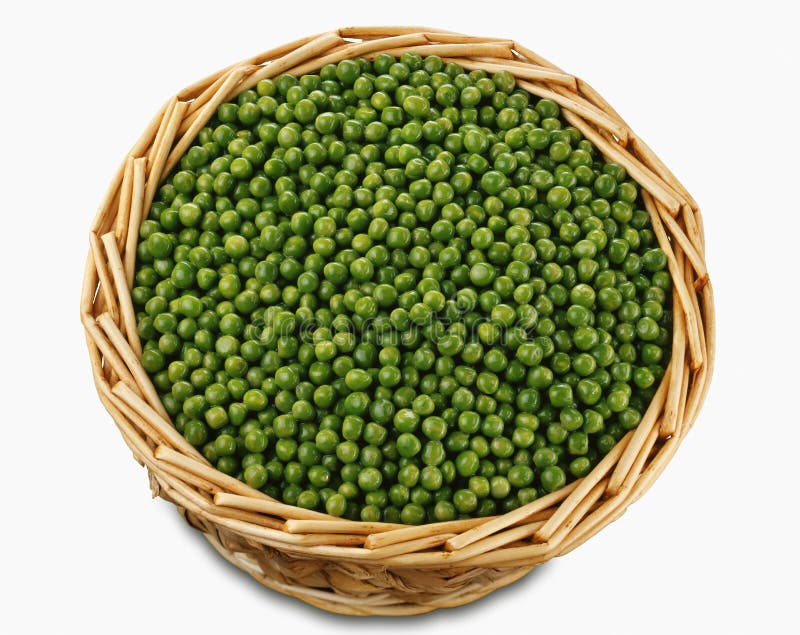 Basket of peas stock photo. Image of ingredient, vegetable - 23709222