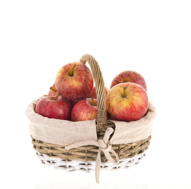 Basket red apples stock image. Image of food, appels - 107692485