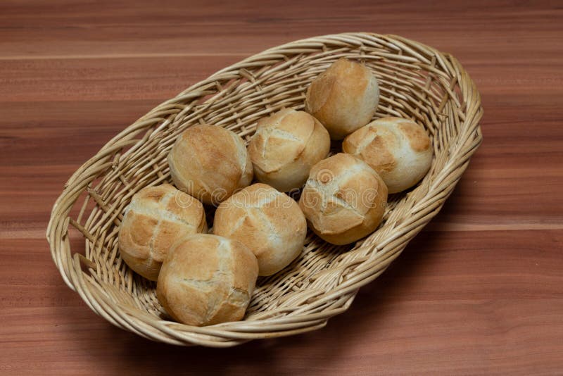 Basket of Rolls is on the Table Stock Image - Image of gourmet, basket ...