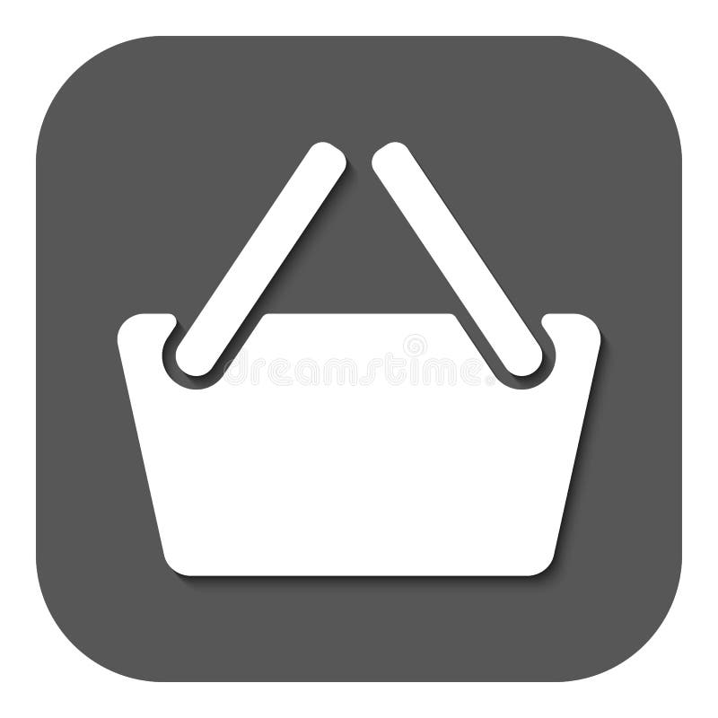 The Basket Shopping Icon. Shop Basket Symbol Stock Vector ...