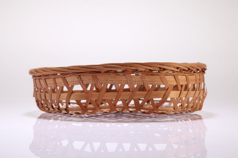 Basket stock photo. Image of studio, white, traditional - 53809902