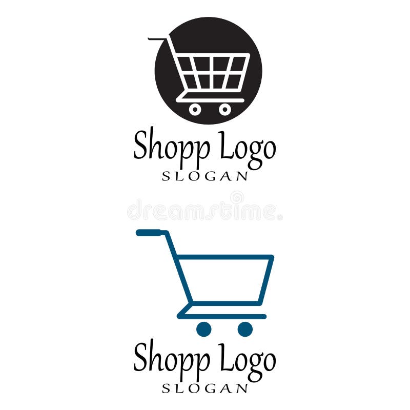 Basket Store and Shopping Cart Logo Vector Template Illustration Design ...