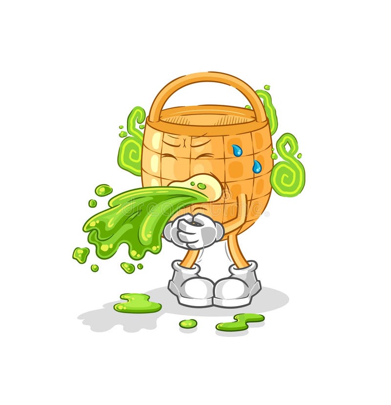 Basket Throw Up Cartoon. Cartoon Mascot Vector Stock Vector ...