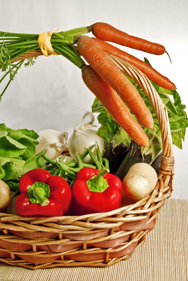 Basket of vegetables stock image. Image of health, vegetarian - 22116279