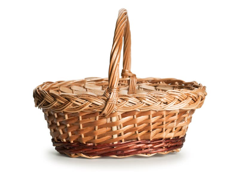 Basket wattled from rods stock photo. Image of rods, weaving - 53673464