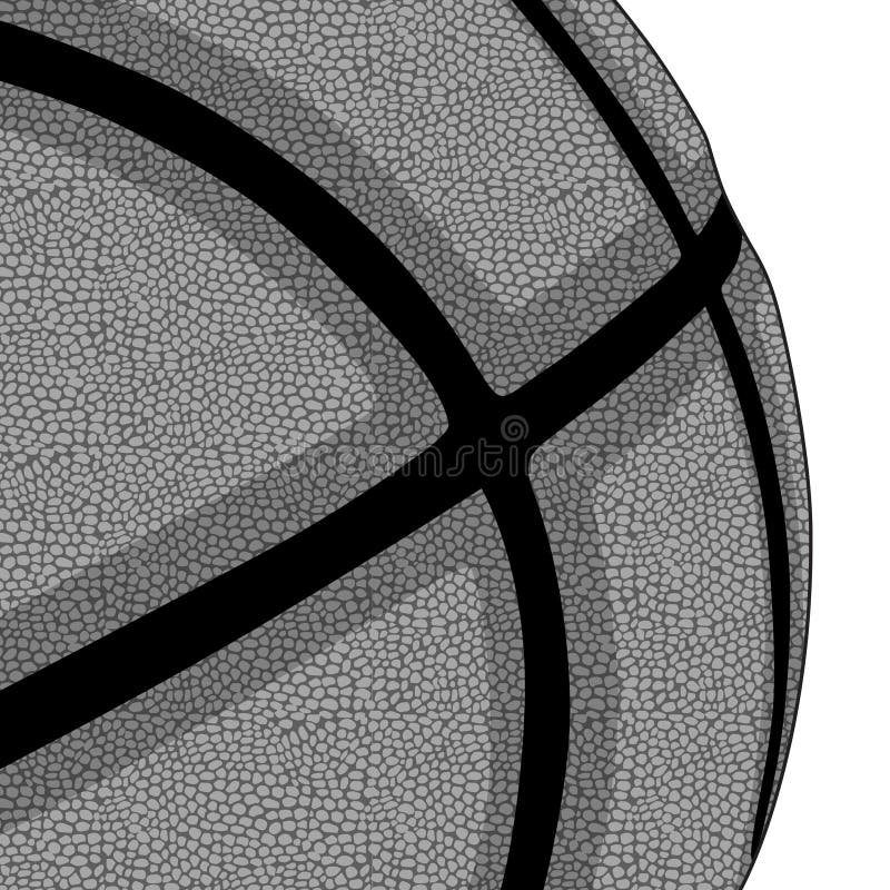 Professional Vector Illustration a Basketball - Line Drawing, Black and ...