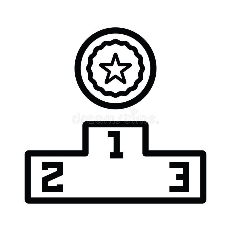 Medal Icon for the Winners, the Prize for the Champion Stock Vector ...