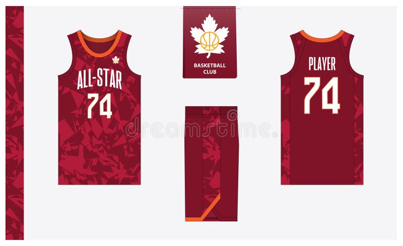 Basketball Uniform Mockup Template Design. Basketball Jersey ...