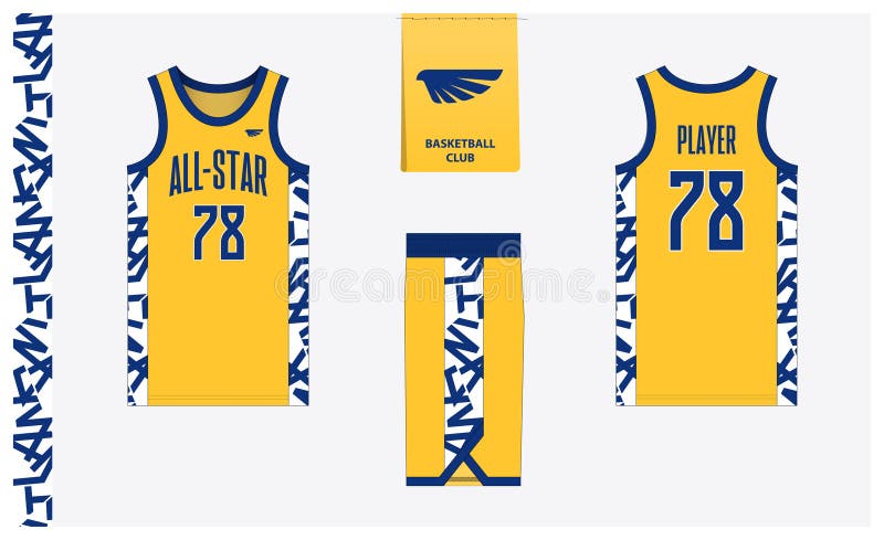 Basketball Uniform Mockup Template Design. Basketball Jersey ...
