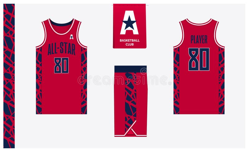 Basketball Uniform Mockup Template Design. Basketball Jersey ...