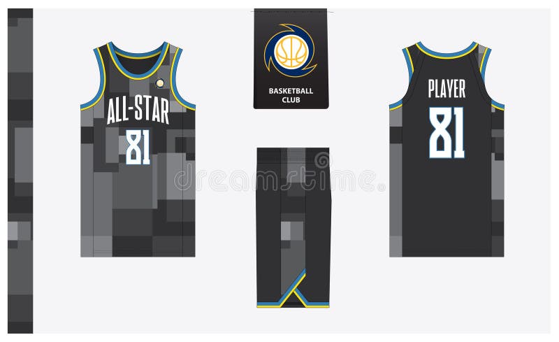 Basketball Uniform Mockup Template Design. Basketball Jersey ...