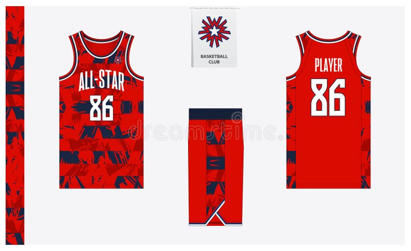 Basketball Uniform Mockup Template Design. Basketball Jersey ...