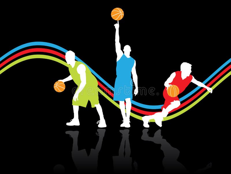 Basketball Team stock vector. Illustration of angle, illustrator - 11952184