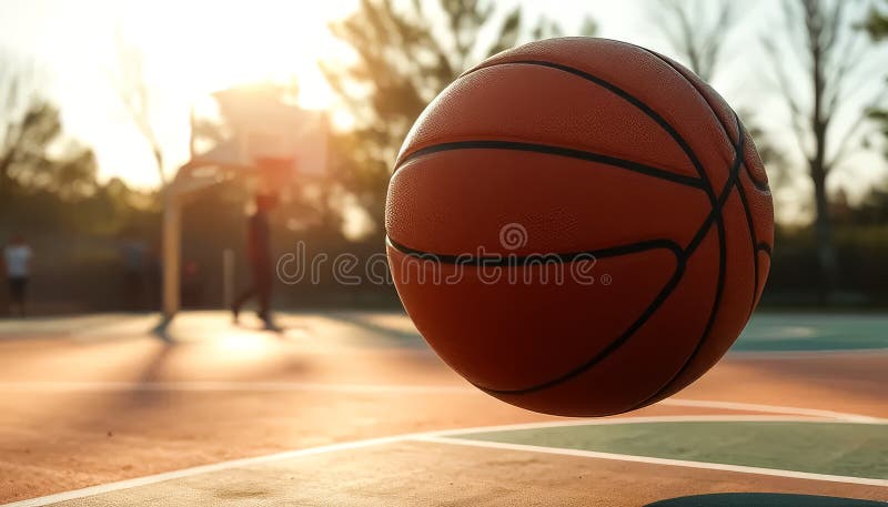 Basketball is in the air stock image. Image of winner - 346917881