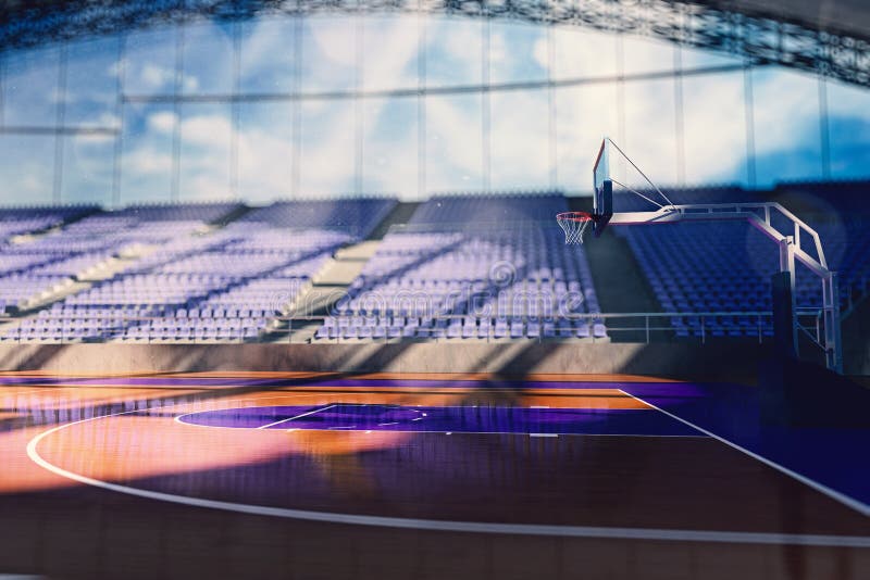 Basketball arena render stock image. Image of professional - 40887447